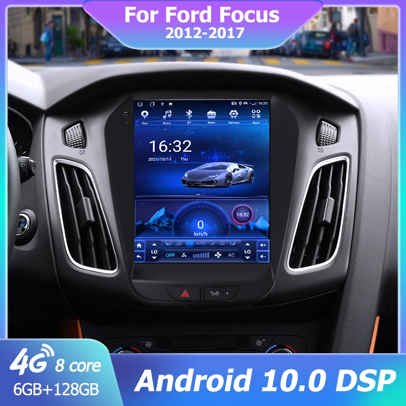 2 Din Android 10.0 Car Stereo Radio Multimedia Video Player For Ford ...