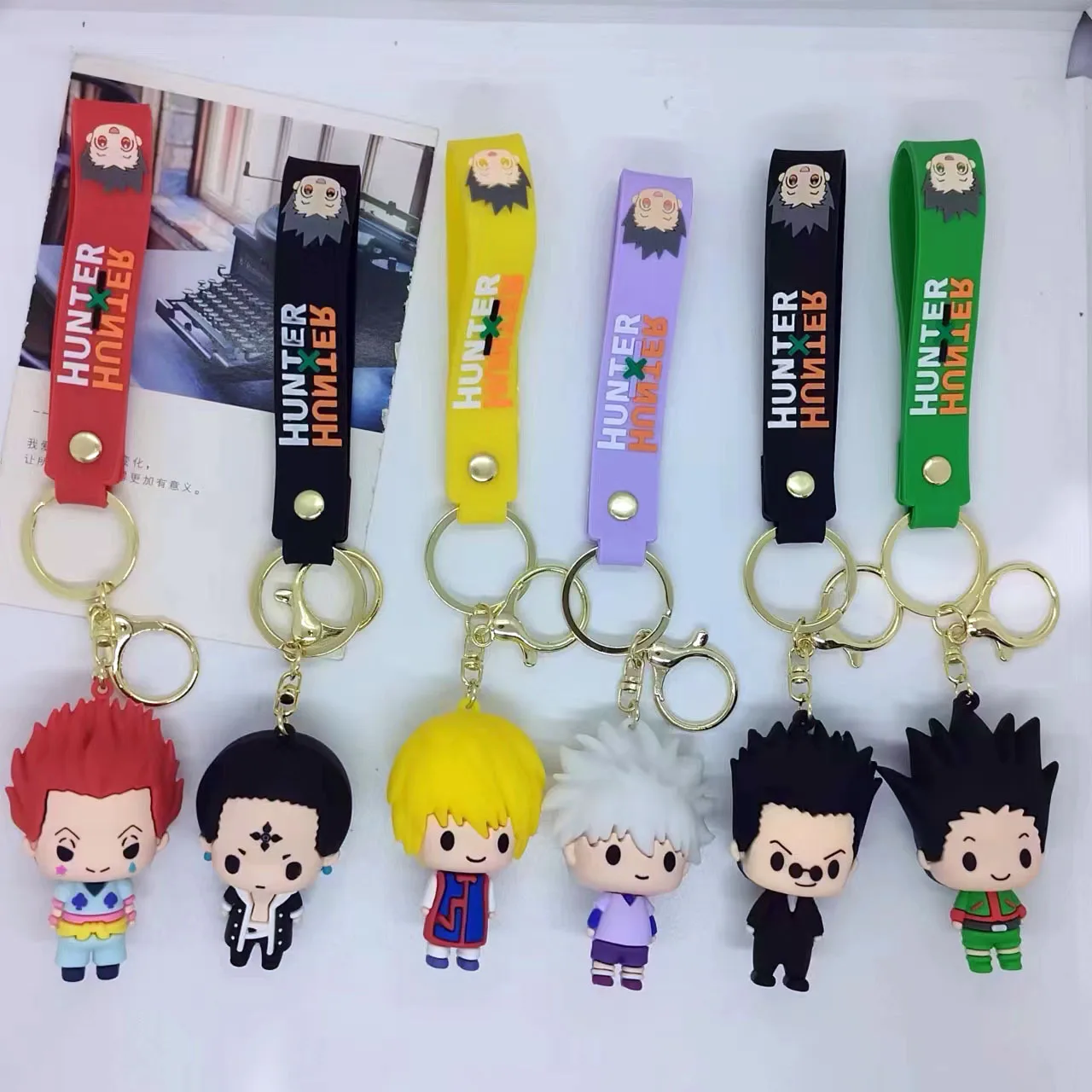 New-Anime-Hunter-X-Hunter-Keychain-Silicone-Figure-Car-Keychains-Key ...