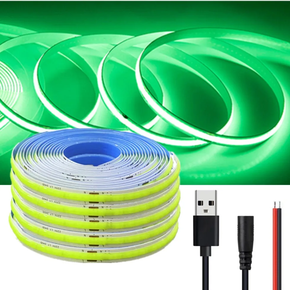 5V-12V-24V-COB-LED-Strip-High-Density-RA95-320-LEDs-Warm-Nature-Cool ...