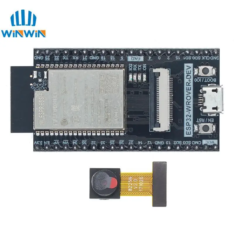ESP32 WROVER placa com câmera wi fi bluetooth (compatível com arduino ide), c código python ...