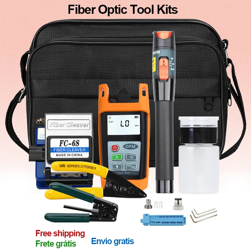 FTTH-Fiber-Optic-Tool-Kit-With-SKL-6C-FC-6S-Fiber-Cleaver-Optical-Fiber ...