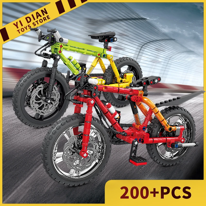Creative Bricks Bike MOC Set Mountain Bicycle Building Blocks 3D Model ...