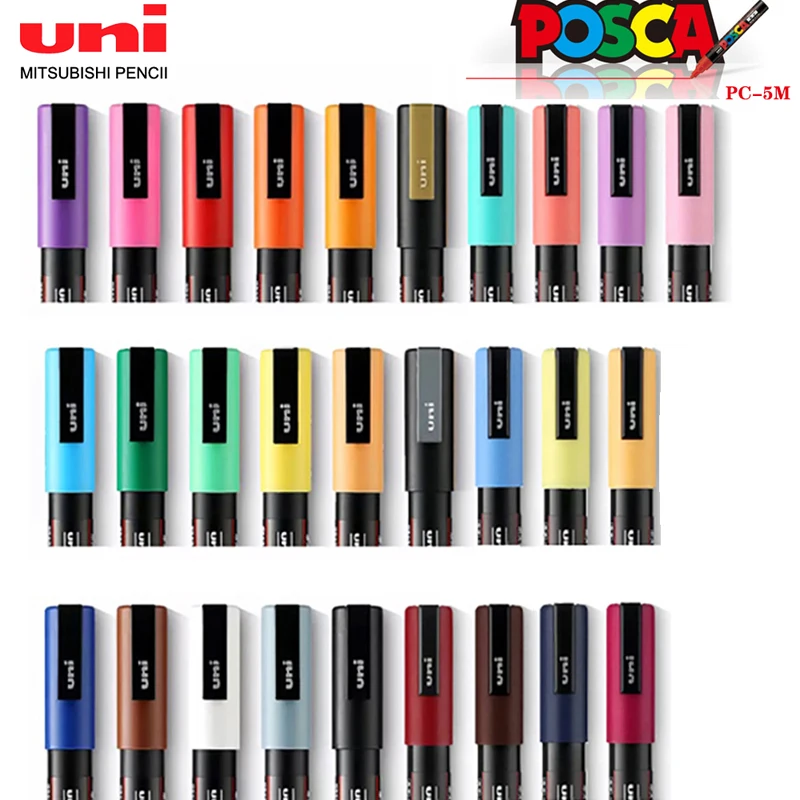 1PCS-Uni-Posca-Paint-Markers-Medium-Point-PC-5M-29-Colors-Art-Rock ...