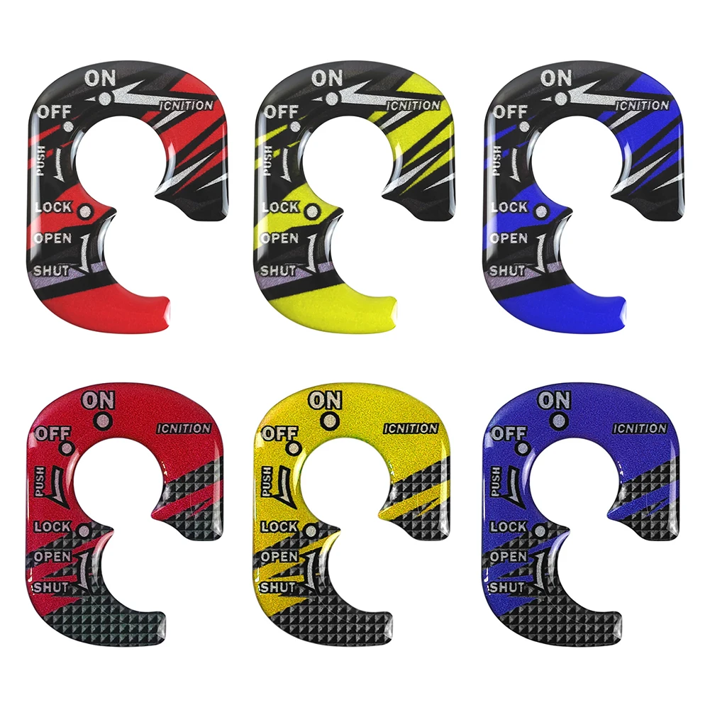3D Motorcycle PVC Ignition Switch Key Lock Cover Motorbike Stickers ...