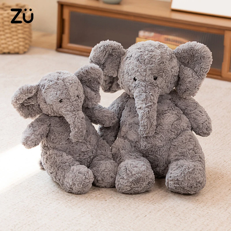 30-40-50cm-Huggable-Stuffed-Animals-Grey-Elephant-Plushie-Dolls-Kawaii ...