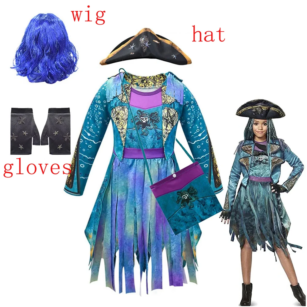 Disfraz de Cosplay de la película D-Descendants 3 Mal Evil Pirates Uma ...