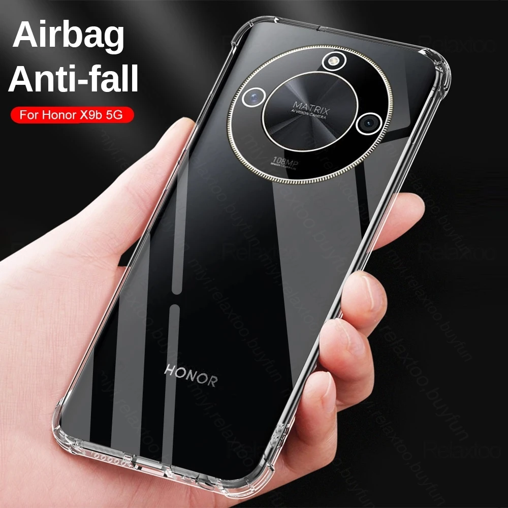 Transparent-Anti-Fall-Airbags-TPU-Soft-Cover-For-Honor-X9b-5G-Case ...