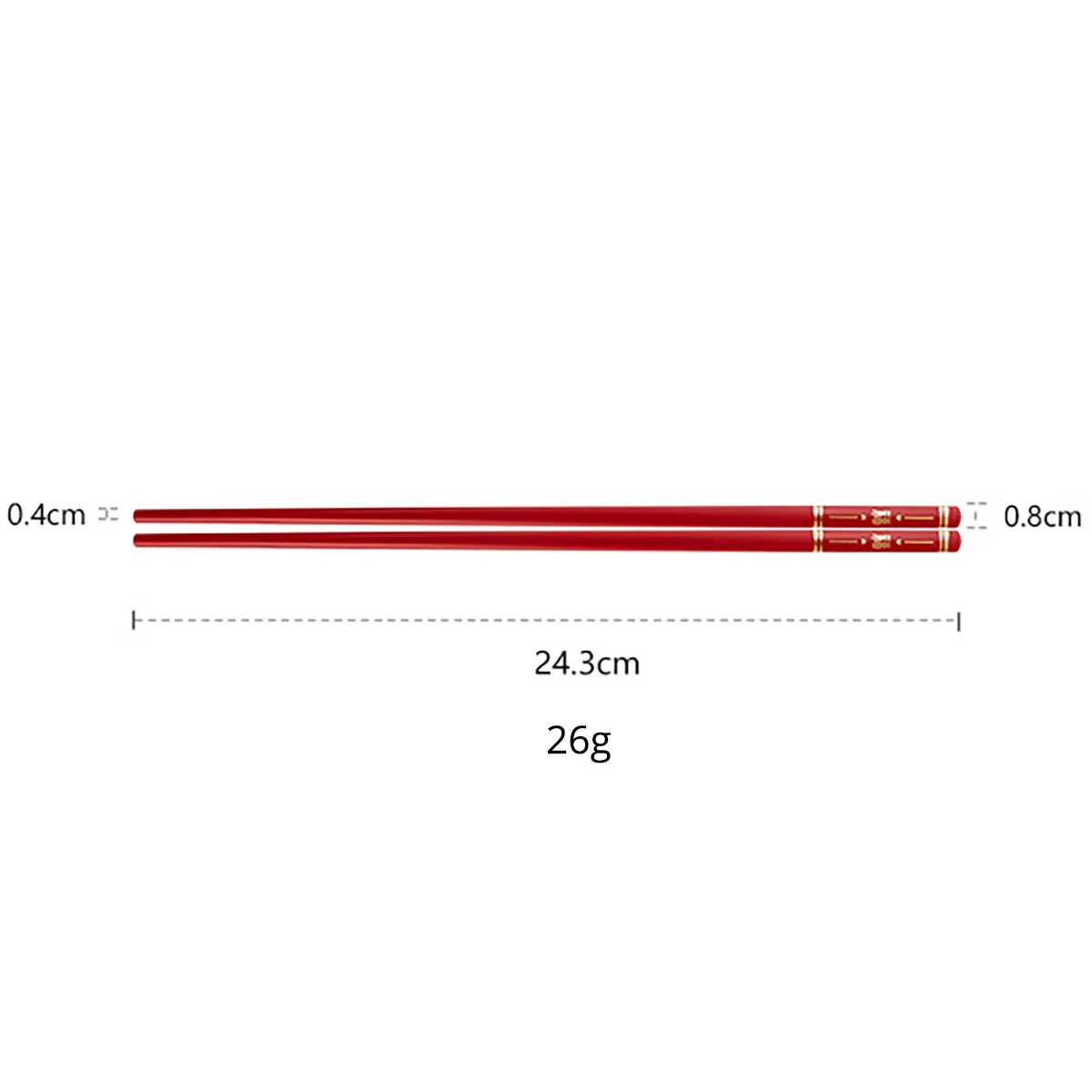 5 Pairs Red Chopsticks – Tableware - ReSilkRoad