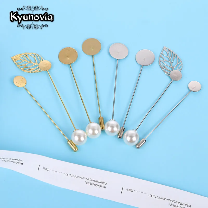 Kyunovia-Gold-Silver-Long-Brooch-Pin-DIY-Boutonnieres-Lapel-Dress ...