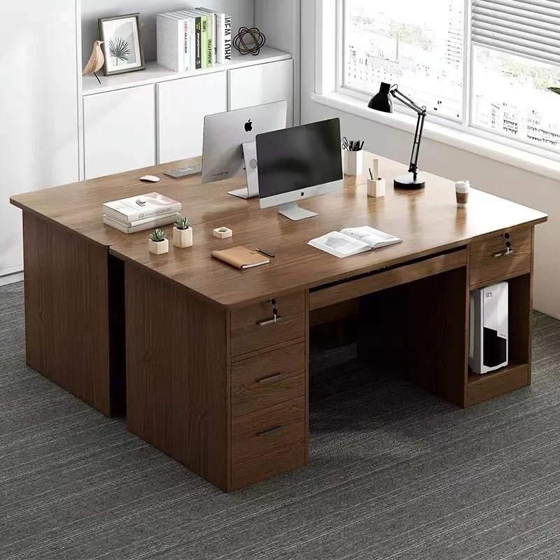 Office-desk-and-chair-combined-desktop-computer-desk-household-simple ...