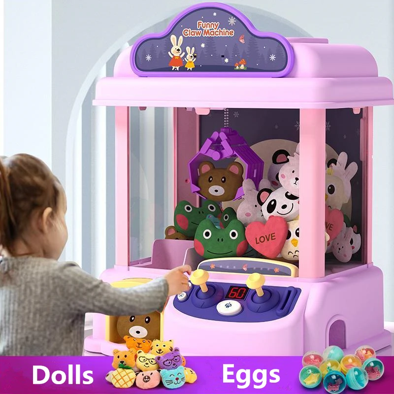 Children-Mini-Claw-Machine-Automatic-Coin-Operated-Play-Game-Clip-Doll ...