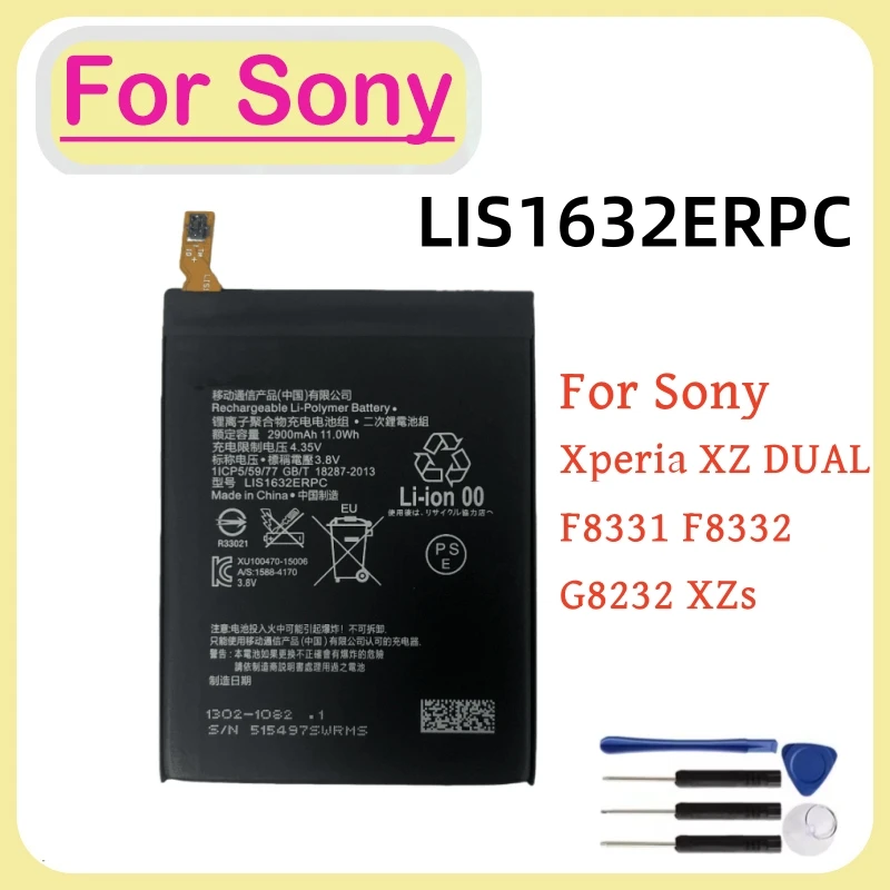 High Quality 2900mAh LIS1632ERPC Replacement battery For Sony Xperia XZ ...