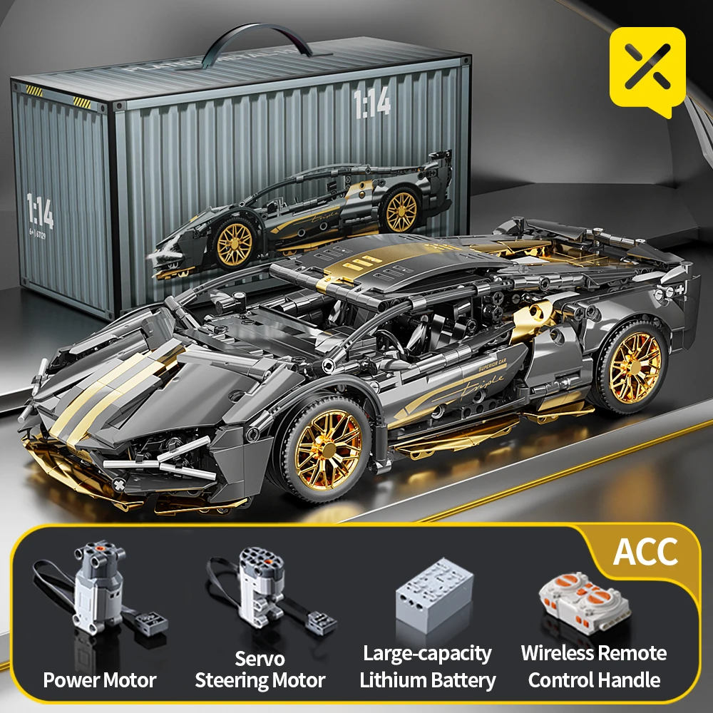Remote Control Car Building Kits Mesiondy Sports Car Building Blocks ...