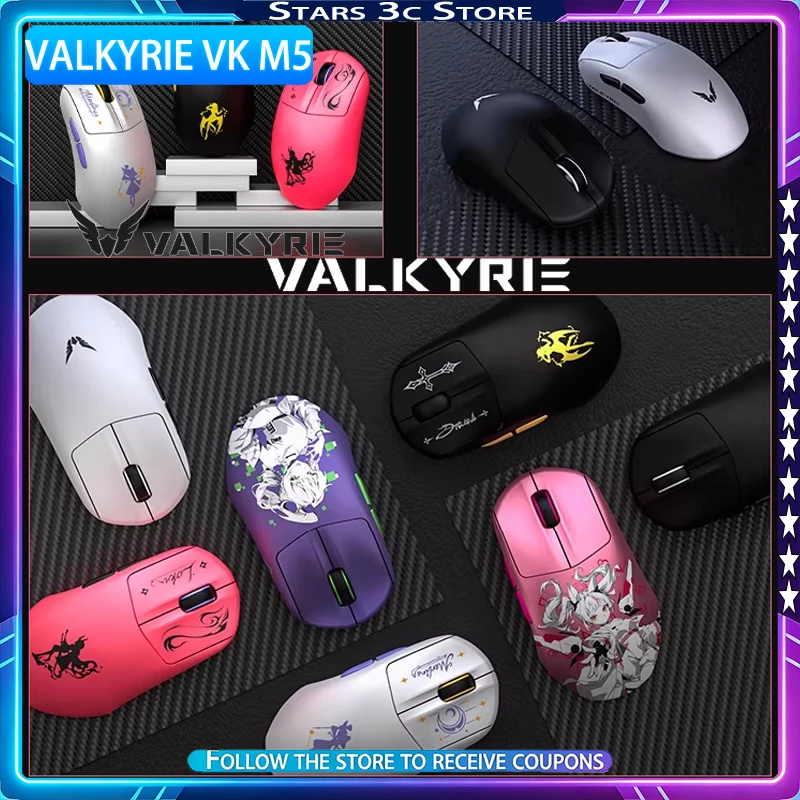 Mouse Gamer Sem Fio VALKYRIE VK M5 PRO com Tela Inteligente Dupla 8K ...