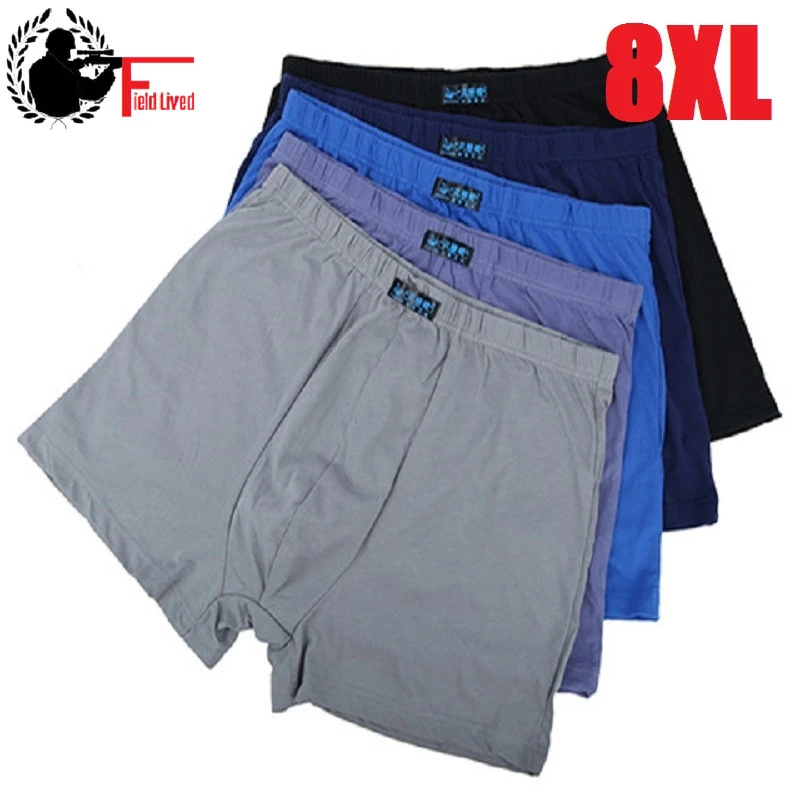 Men's Boxer Pantie Underpants Lot Big Xxxxl Loose Under Wear Cotton ...