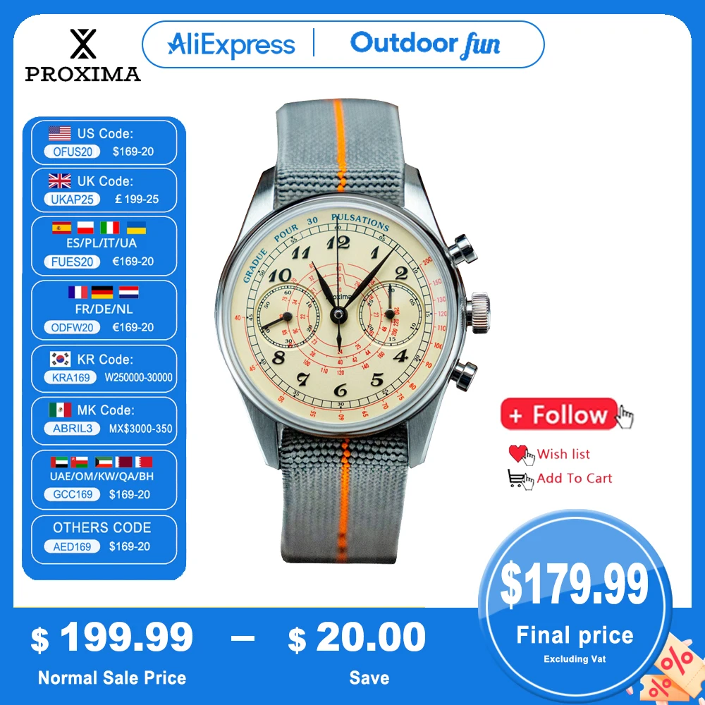 Proxima-PX1715-39MM-Men-Chronograph-Mechanical-Wristwatches-Modify ...