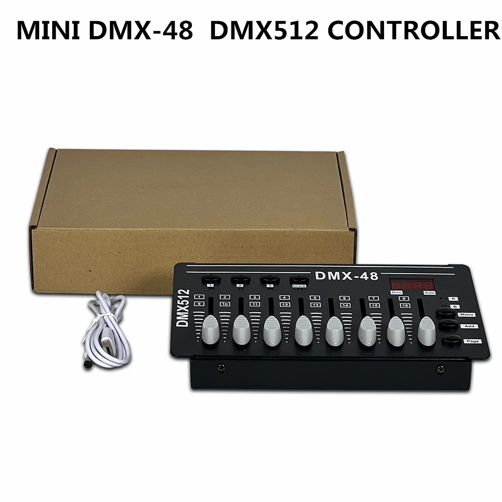 Mini-controlador-Dmx-para-DJ-luz-Par-LED-consola-dmx512-para-cabezales ...