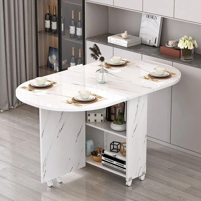 DINAZA Folding Dining Table Drop Leaf Table For Small