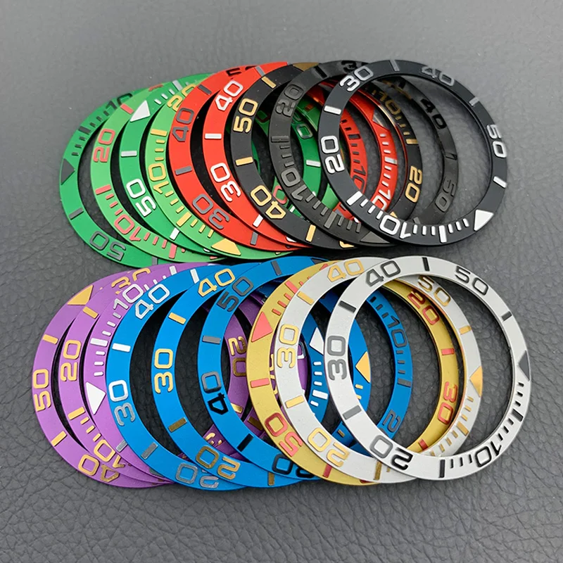 Aluminum Watch Bezel Insert 38*30.6mm Fits 40mm Diving Watch Case ...