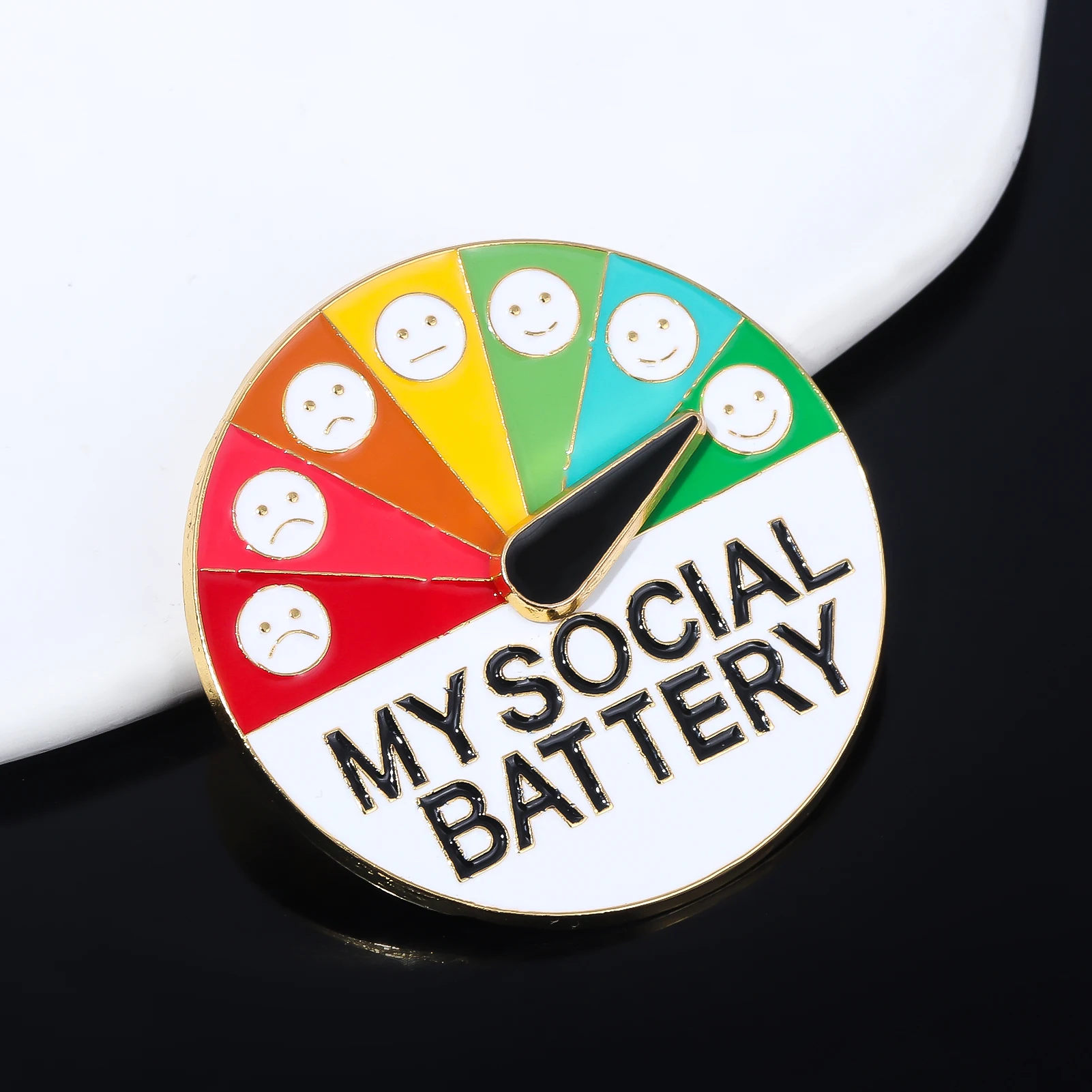 My-Social-Battery-Enamel-Pin-Brooch-Rotation-Creative-Emotion-Mood ...