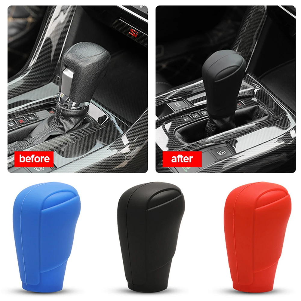 Silicone-Car-Case-Gear-Head-Shift-Collars-Shift-Knob-Grips-Cover-Shift ...