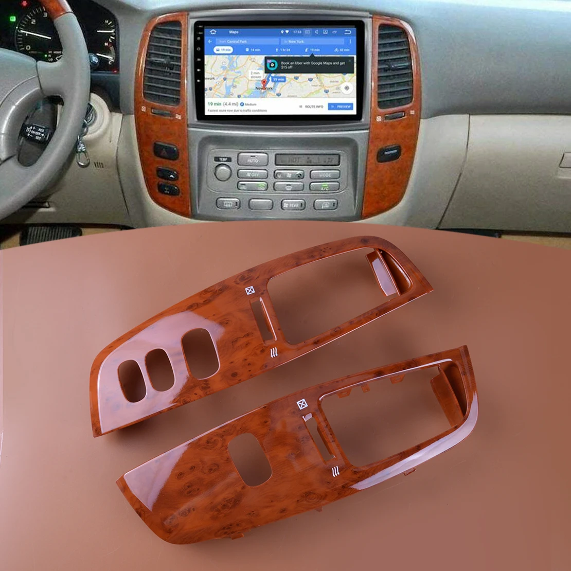 1-Pair-Car-Dashboard-Air-Vent-Frame-Panel-Cover-Fit-for-Toyota-Land ...
