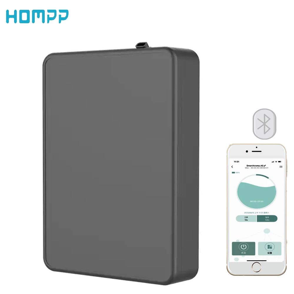 Two-fluid Diffuser 500ml Pure Essential Oil Aroma Diffuser Bluetooth ...