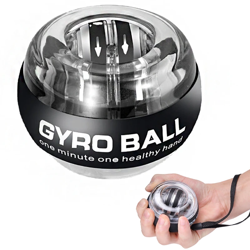 Gyroball Hand Strengthener Led Gyro Ball Wrist Motion Forearm Exerciser ...
