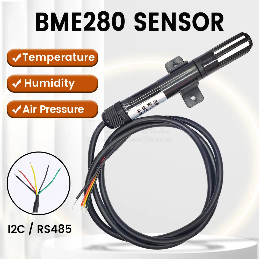 BME280 High Precision Temperature and Humidity Sensor Probe Cable 1M 2M ...