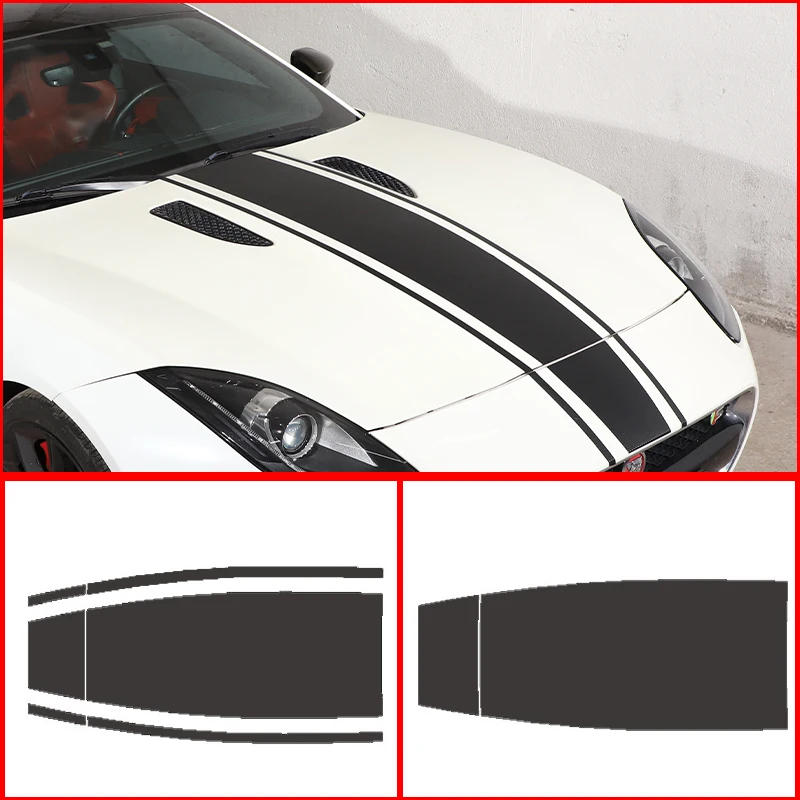For-Jaguar-F-TYPE-f-type-13-22-Hood-Car-Sticker-Personalized-Stripe ...