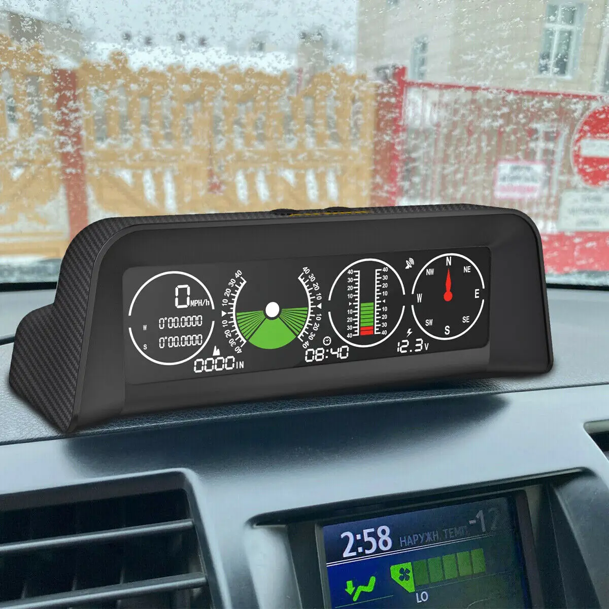 Hud-Speedometer-Car-Off-Road-Gps-Inclinometer-Compass-Slope-Meter-Gauge ...