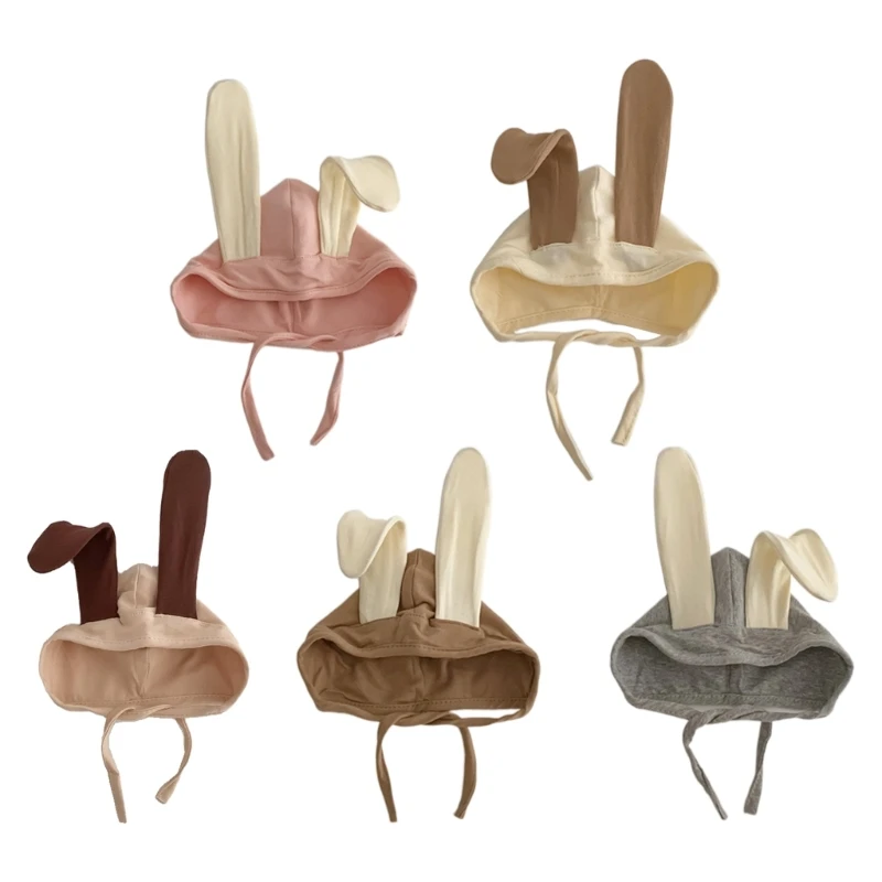 Cartoon-Rabbit-Ears-Bonnet-Cap-Infants-Adjustable-Hat-Windproof-Long ...