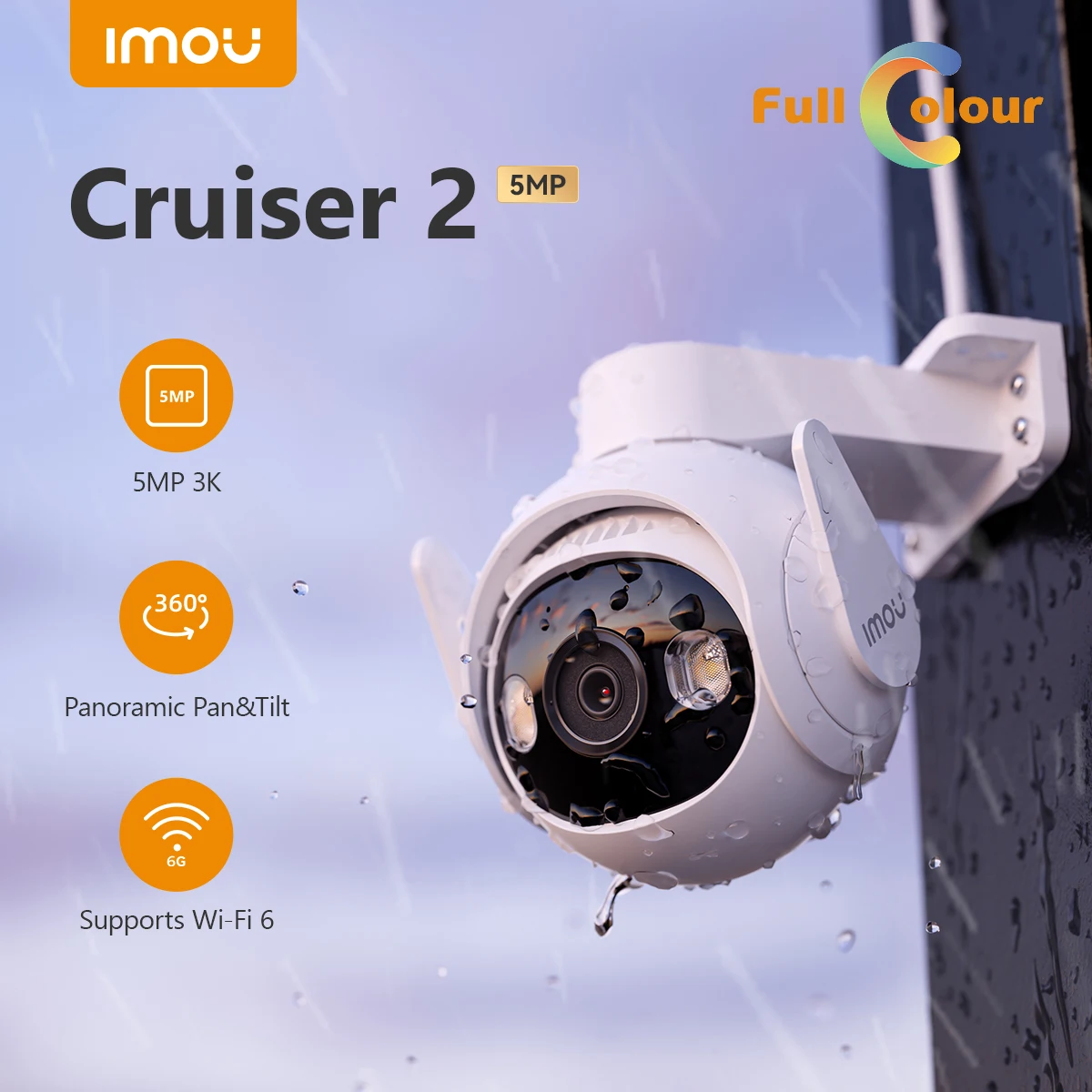 IMOU Cruiser 5MP Wi-Fi Outdoor Security Camera AI Smart, 02/29/2024
