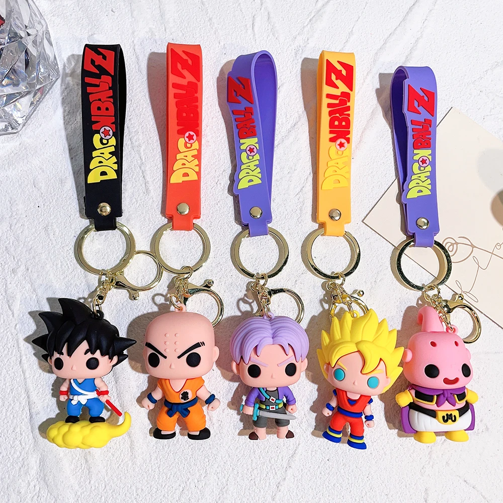 Dragon-Ball-Keychain-PVC-Cartoon-Anime-Figure-Trunks-Son-Goku-Piccolo ...