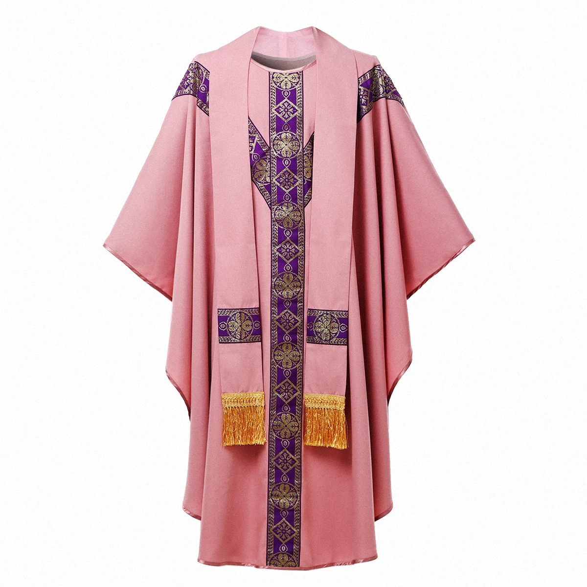 Chasuble-Purple-Liturgical-Vestment-for-Catholic-Church-Priest-Mass ...