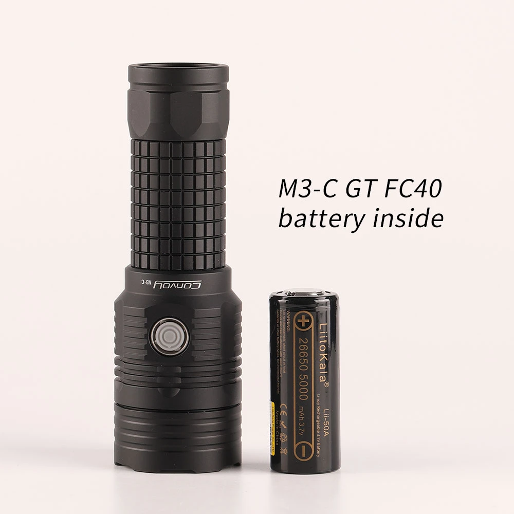 Convoy M3-c Gt Fc40 High Cri, 26650 Rechargeable Flashlight, Torch ...