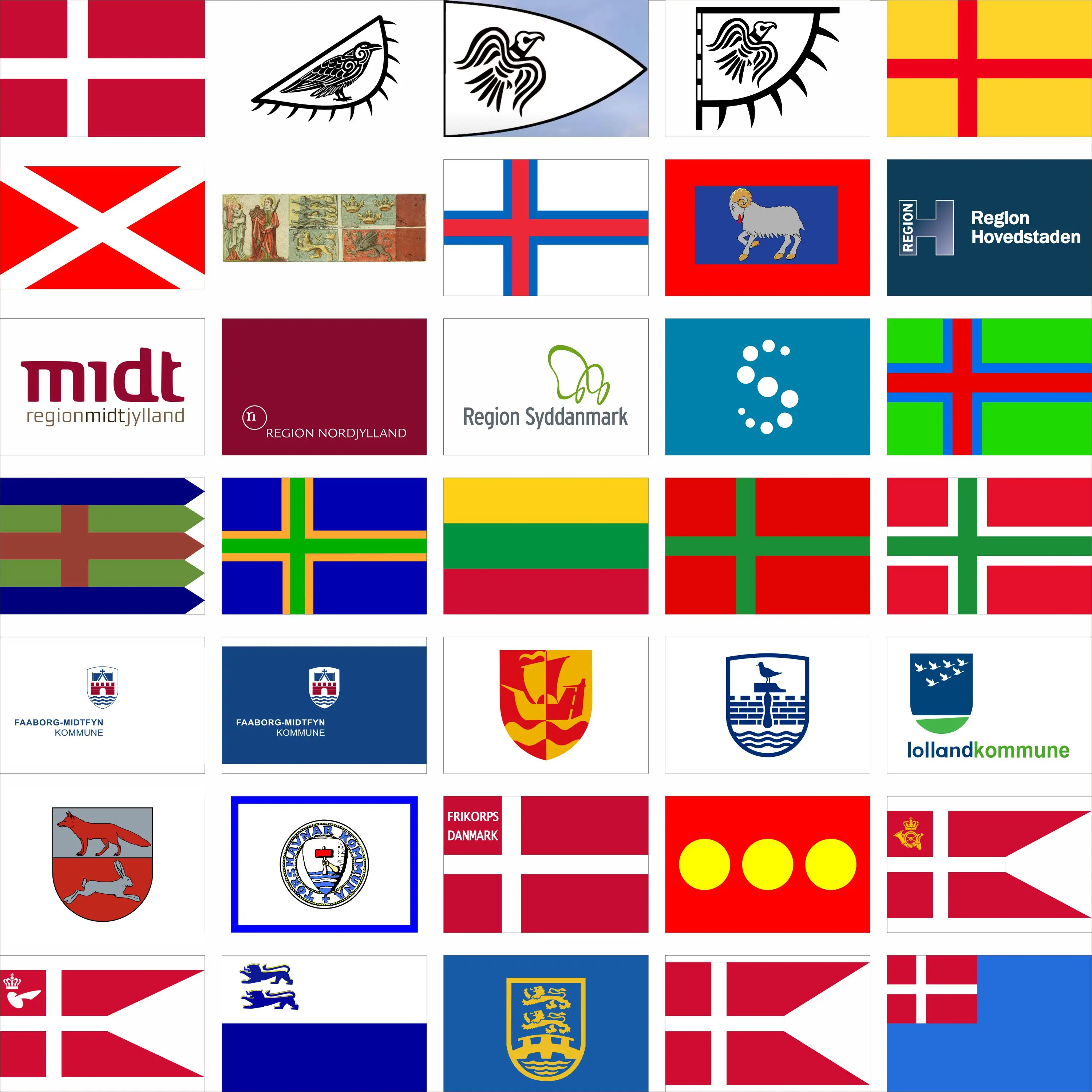 Denmark Bornholm City flag Jutland and Faroe Islands banner 3x5ft ...