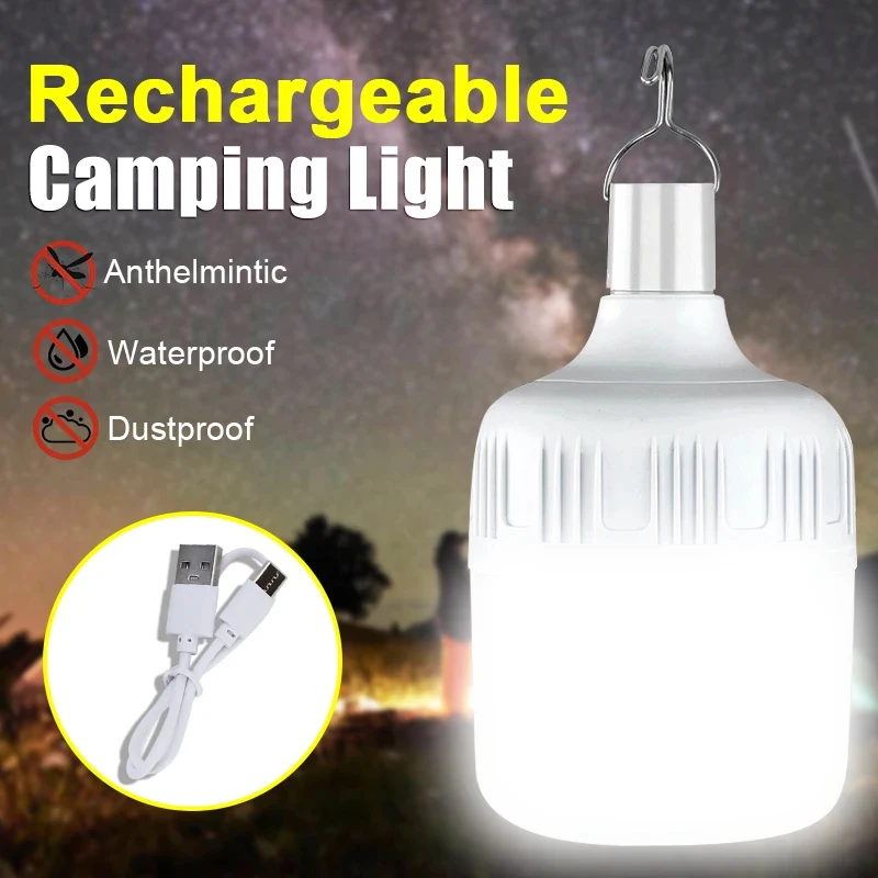 160W USB Rechargeable LED Camping Light House Outdoor Portable ...