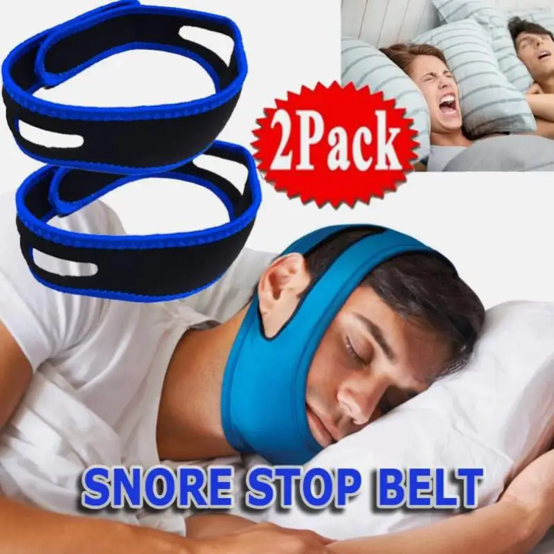 High Quality 2 PCS New Anti-Snoring Chin Strap Relieve Snoring Breathe ...