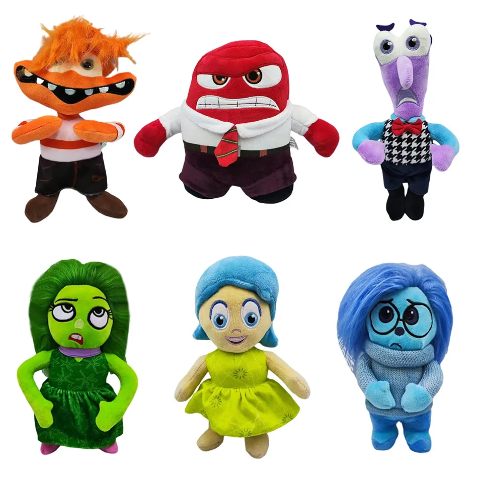 20-25Cm-Disney-Movie-Inside-Out-Joy-Sadness-Anger-Disgust-Fear-Riley ...