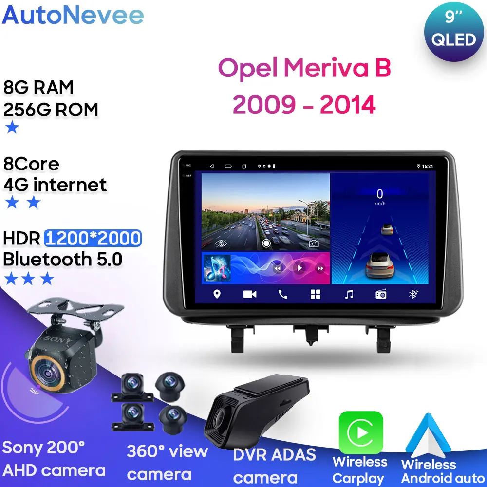 Android-13-Car-Stereo-Radio-Multimedia-Player-For-Opel-Meriva-B-2009 ...