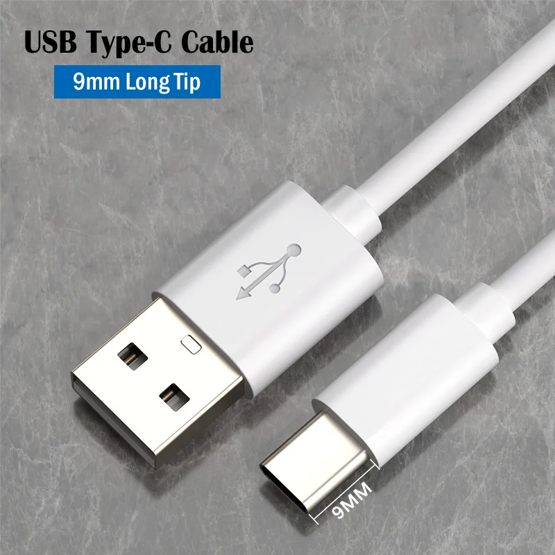 9mm-Long-Extended-Tip-3A-Fast-USB-Type-C-Charging-Cable-for-Cubot ...