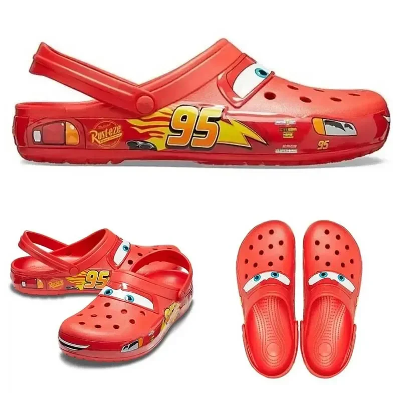 Aoger-MINISO-y-ld-r-m-Mcqueen-Mcqueen-Crocs-a-k-plaj-terlikleri-sevimli ...