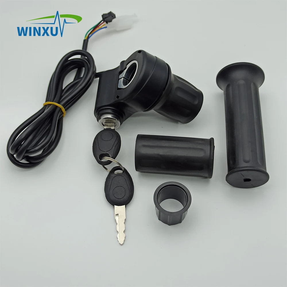 E-bike-Throttle-Accelerator-Hall-5V-half-Turn-Handle-with-Electric-Door ...