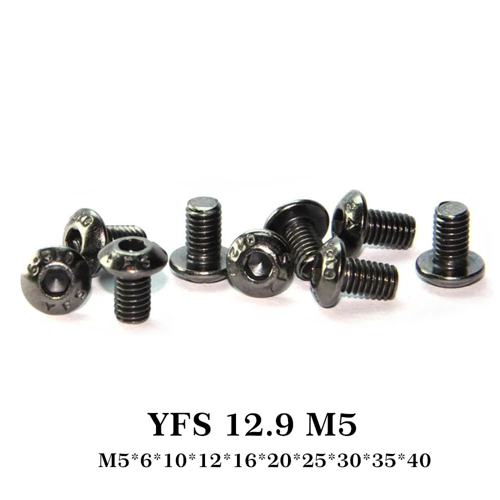 100 original Yfs M5 X10 12 16 25mm Grade 12 9 Hexagon Socket Head Cap 100-original-yfs-m5-x10-12-16-25mm-grade-12-9-hexagon-socket-head-cap
