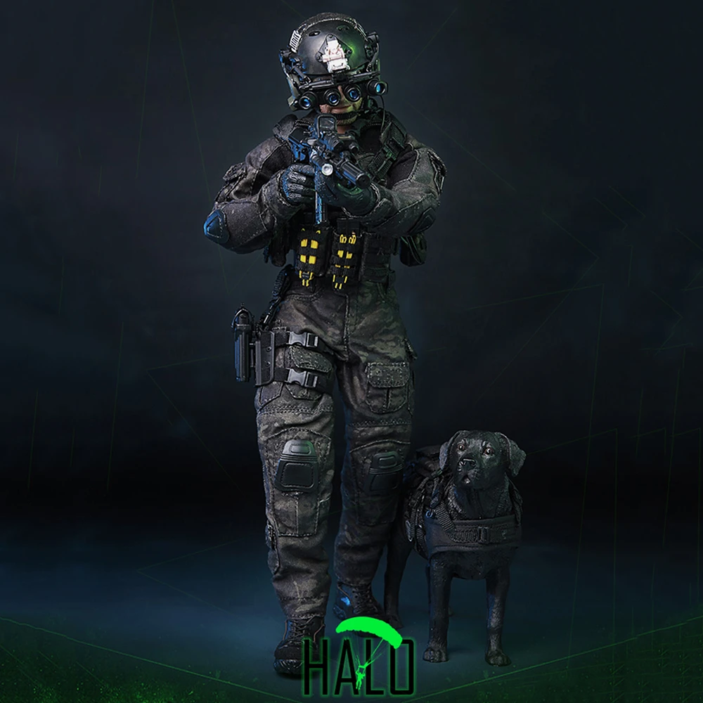 Mini Times Toys 1/6 M013 Seal Team Captain Seal K9 Night Jump Model ...