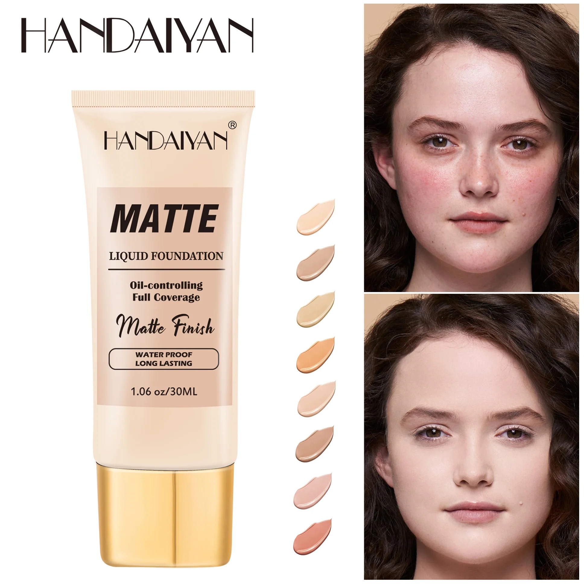 HANDAIYAN-Concealer-Makeup-Matte-Foundation-Long-lasting-Moisturizing ...