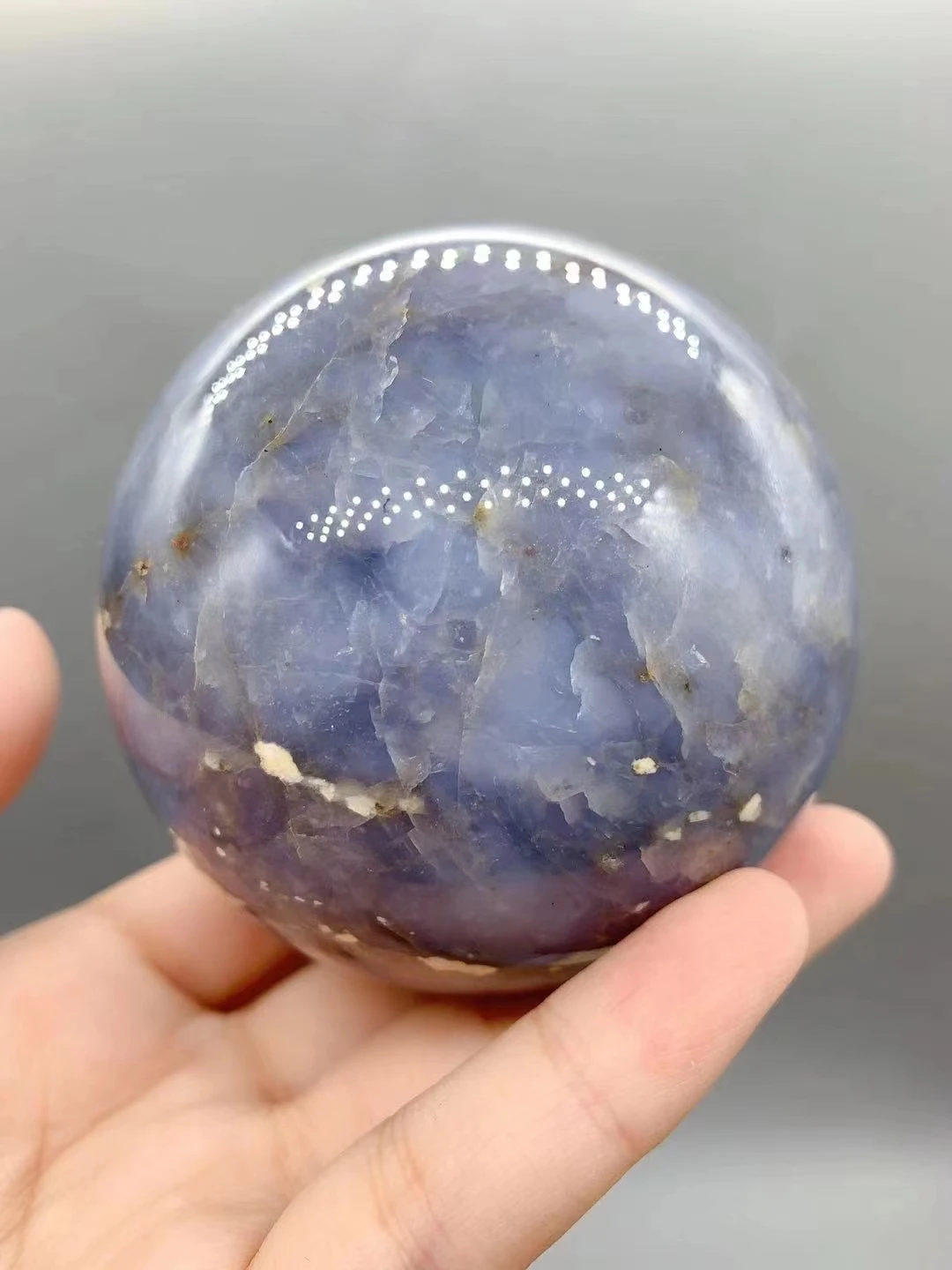 80mm Natural Rare Crystal Ball Beautiful Blue Opal ball For Home ...