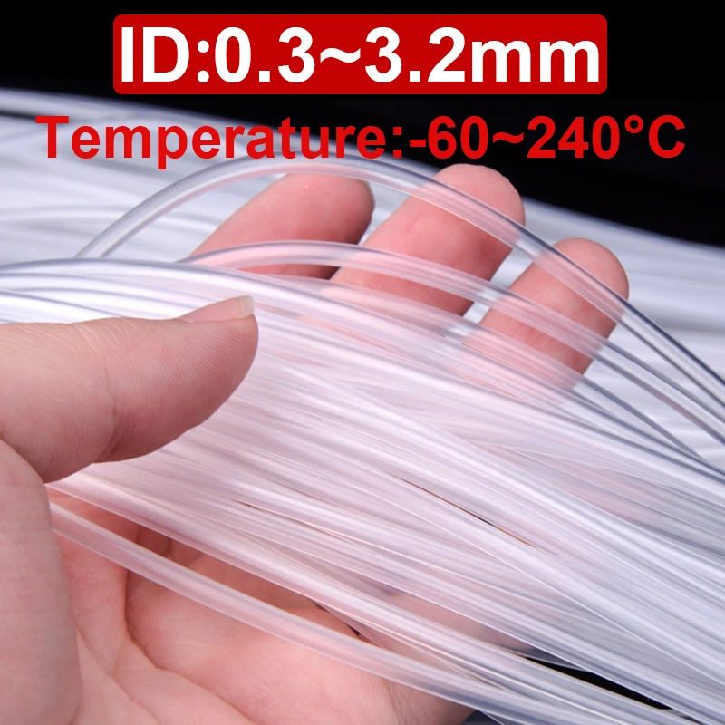 10 Meter Small Flexible Pipe Capillary Silicone Tube Hose Transparent Food Grade Tasteless High ...