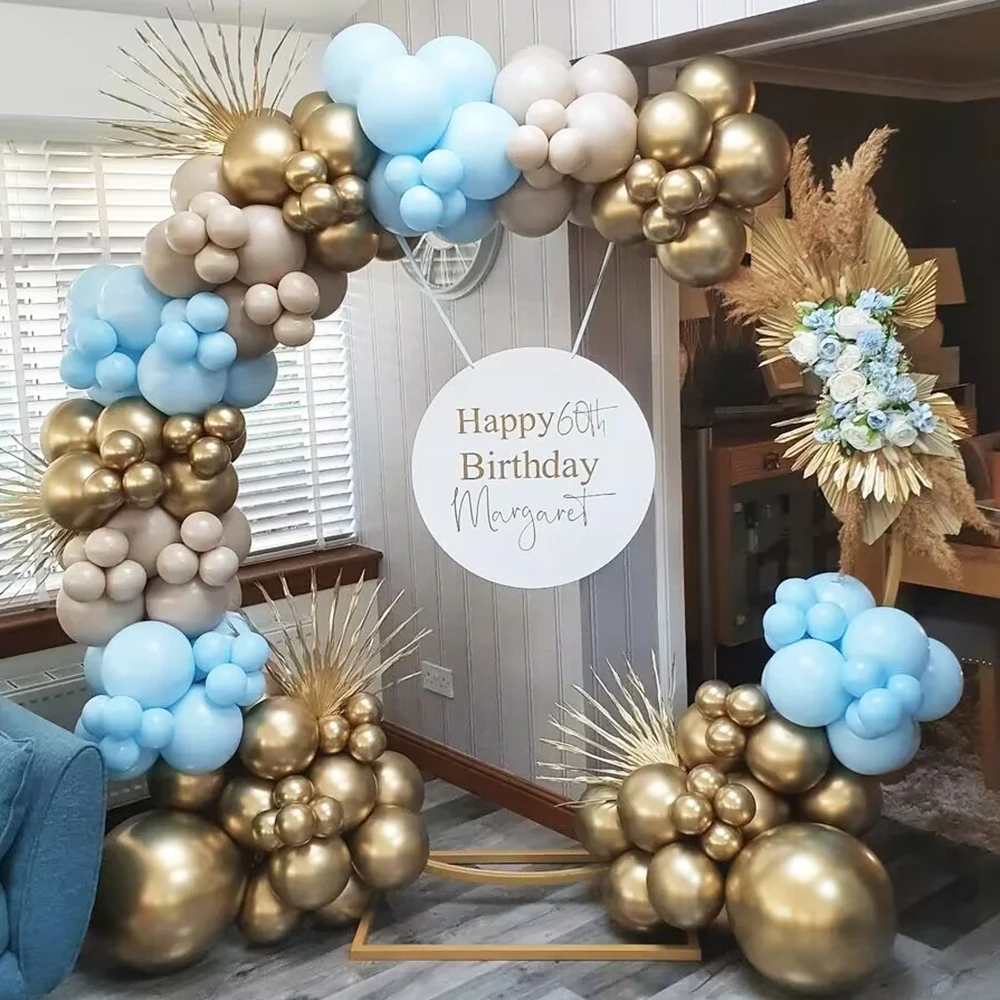 104Pcs-Pastel-Blue-Baby-Shower-Balloons-Arch-Garland-Kit-Sand-White ...